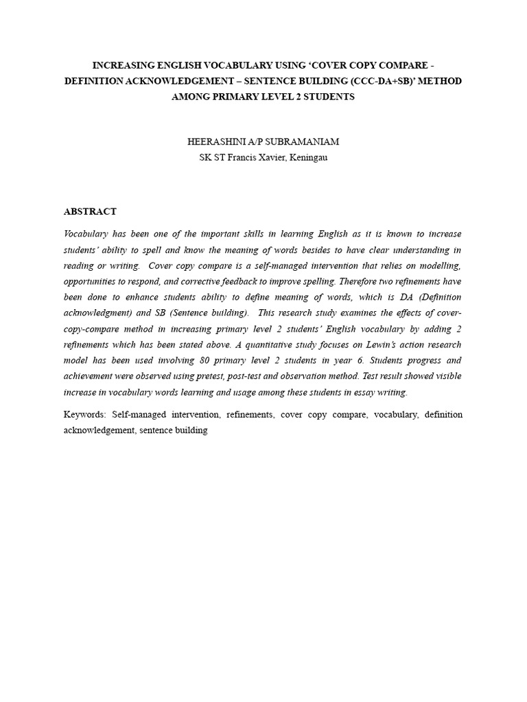 Cover Copy Compare English | PDF | Vocabulary | Reading Comprehension