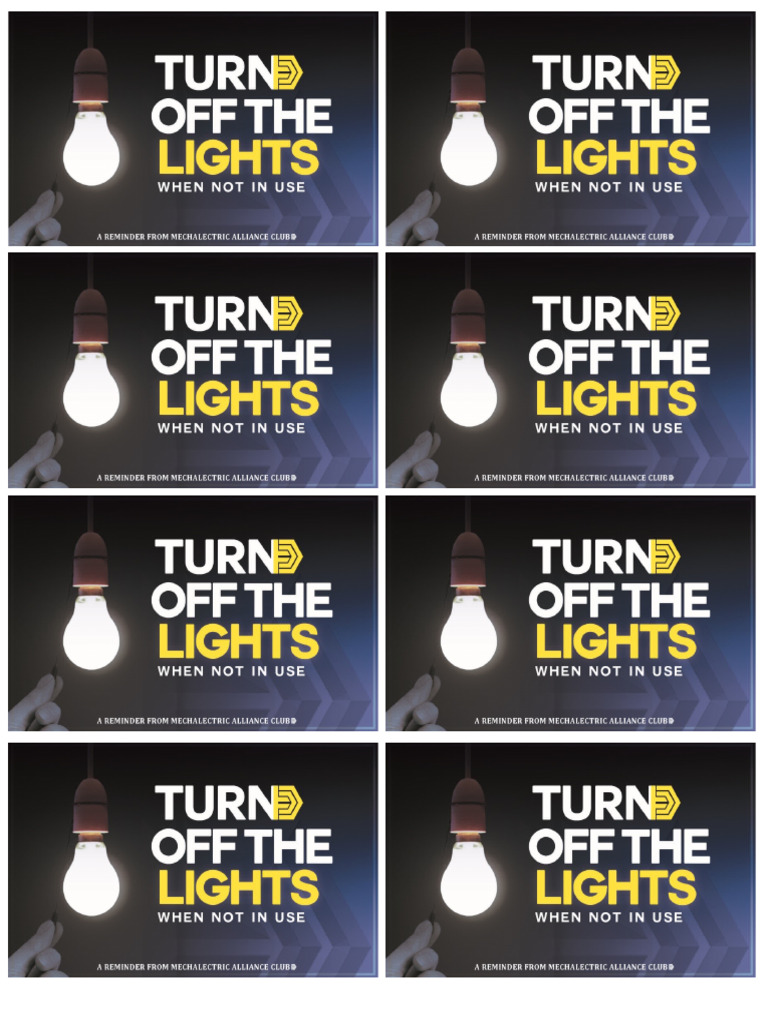 Switch Off Lights | PDF
