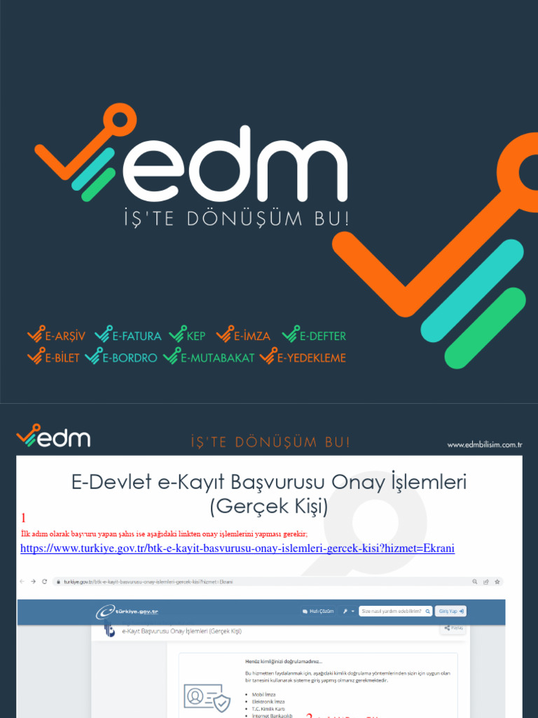 Edm Kep E-Devlet Başvuru - Bi̇reysel Kep - LCW | PDF