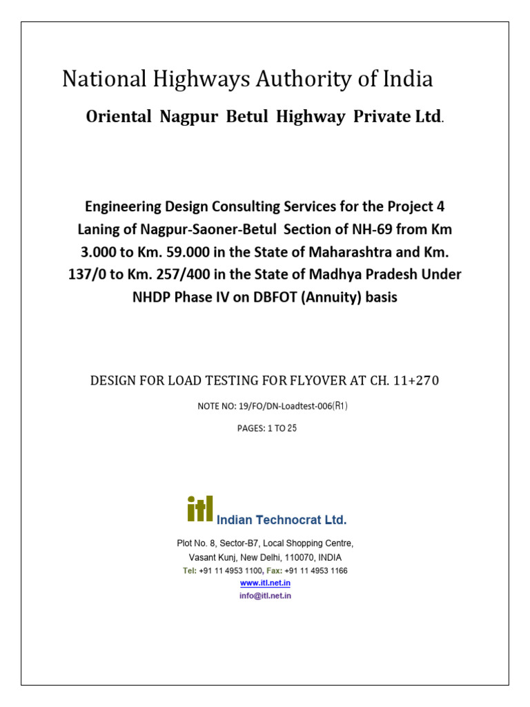 Load Testing Design Report (R1) | PDF