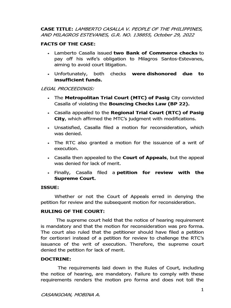 6 CASES | PDF | Complaint | Foreclosure