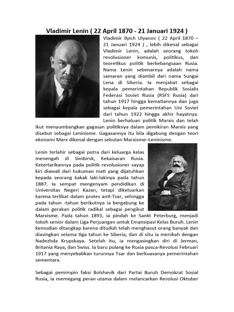 Vladimir Lenin | PDF