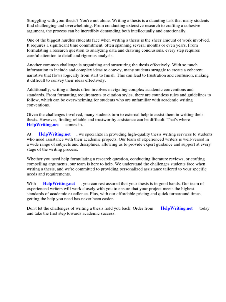 Harvard Thesis Sample | PDF | Thesis | Essays