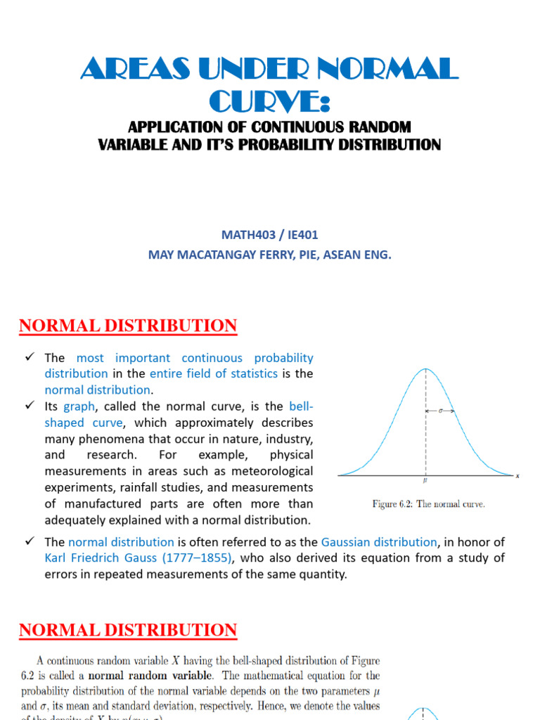 Areas Under Normal Curve Part 1 2023 | PDF | Teaching Methods & Materials