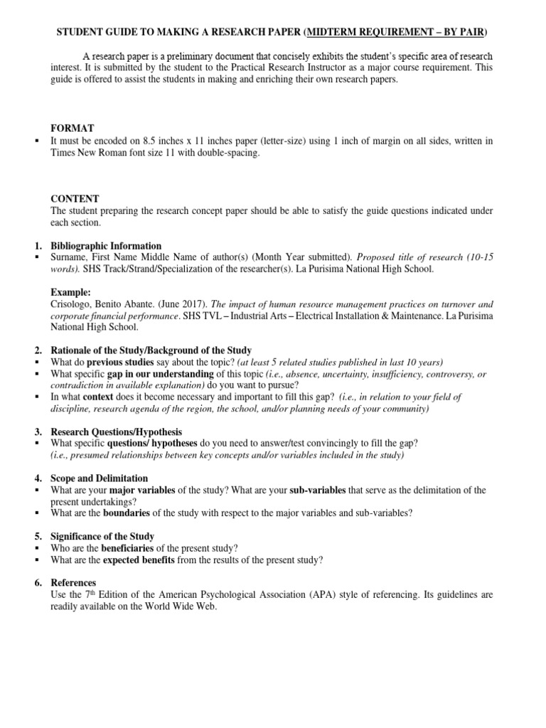 Student Guide To Making A Research Paper | PDF | Citation | Human ...