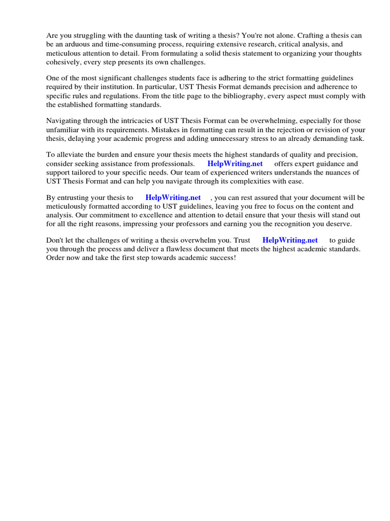 Ust Thesis Format | PDF | Technology & Engineering