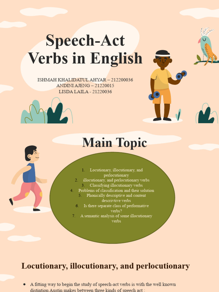Speech-Act Verbs Explained | PDF | Human Communication | Cognitive Science