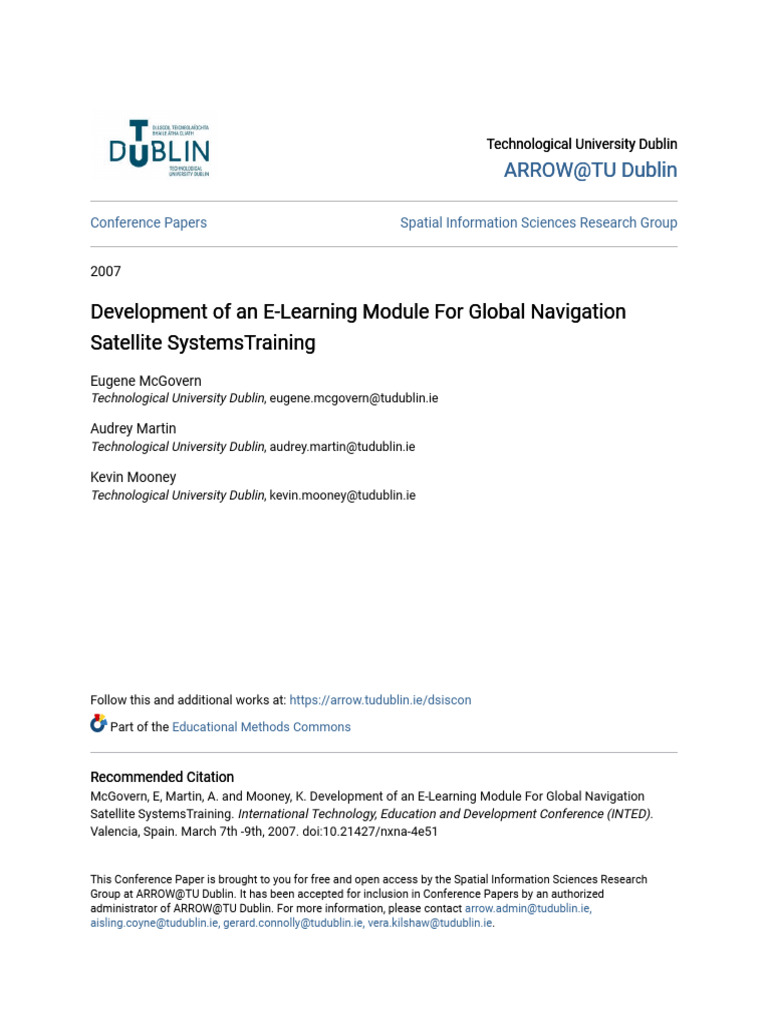 Development of An E-Learning Module For Global Navigation Satell | PDF ...