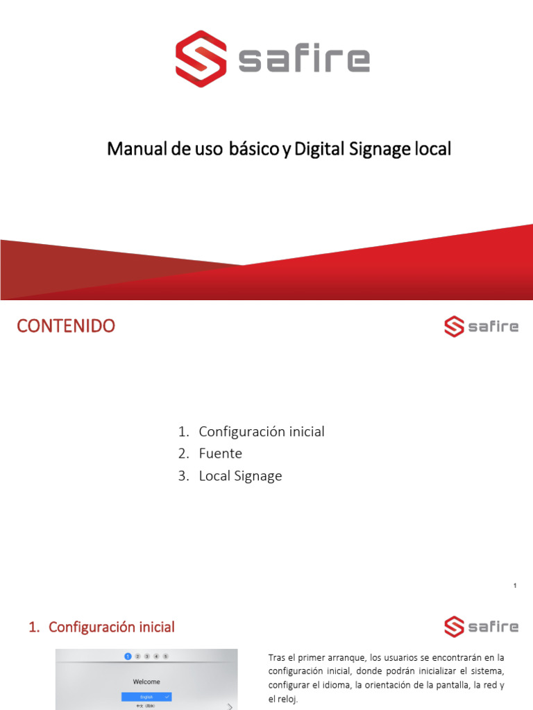 ESP-Manual Basico de Uso y Digital Signage Local - v1 | PDF