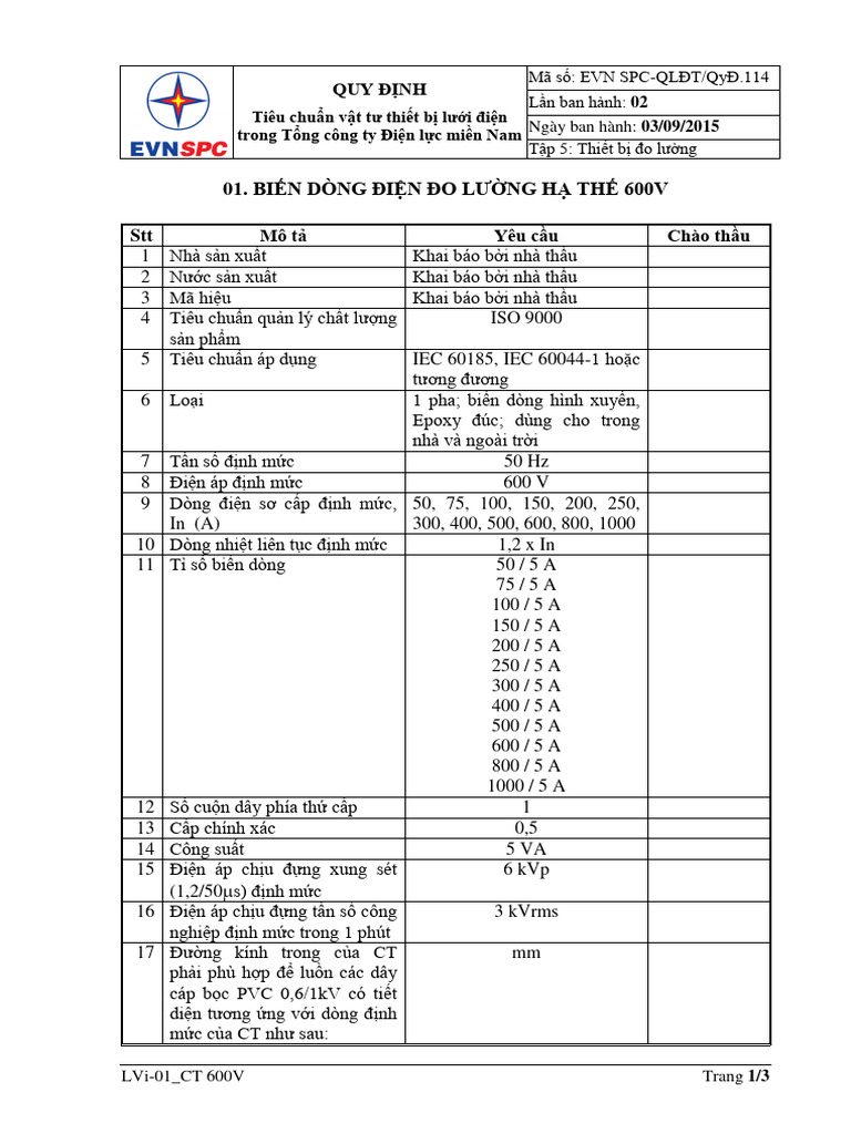 LVi-01 - CT 600V | PDF