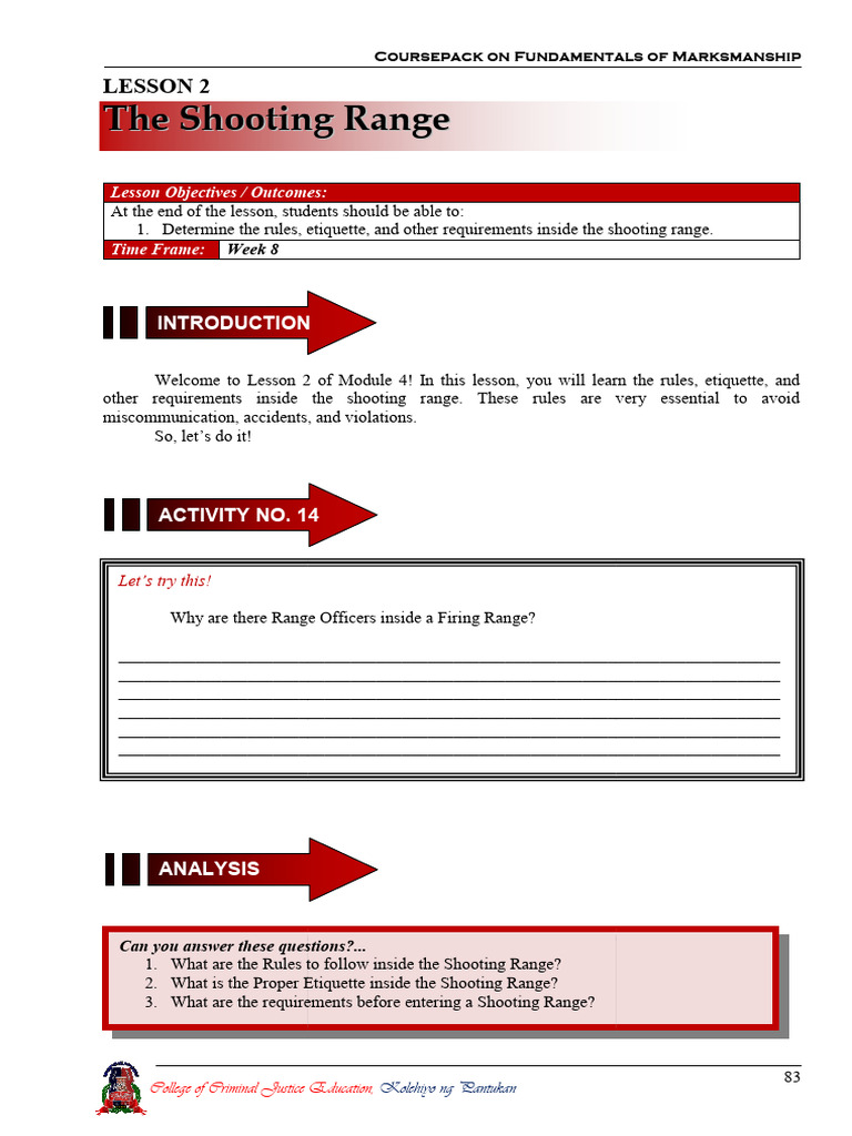 Def Tact 4 Module 4 - Lesson 2 | PDF