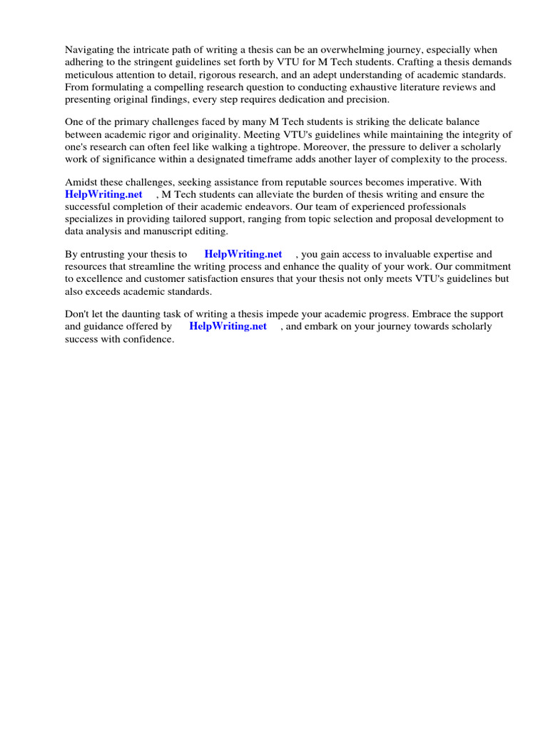 Vtu M Tech Thesis Guidelines | PDF | Concrete | Thesis