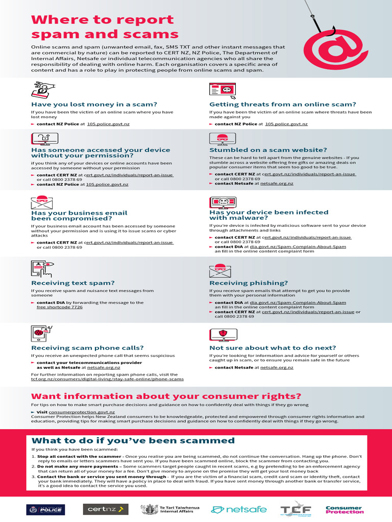 Where To Report Spam Scams | PDF | Spamming | Malware