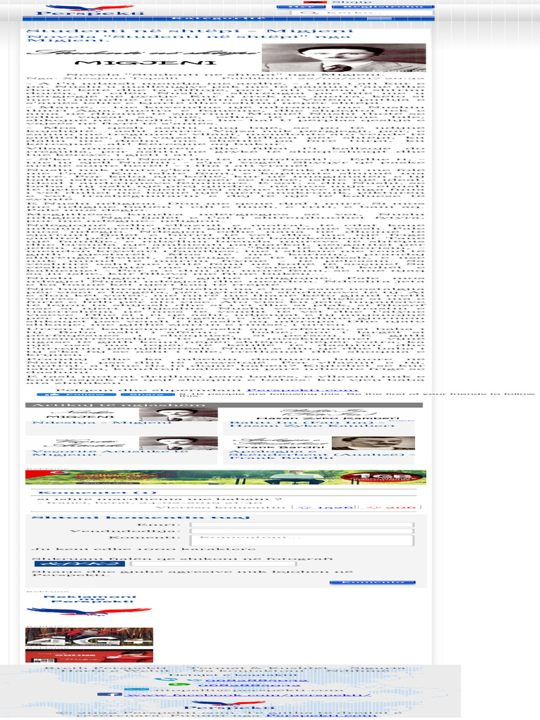 Studenti Në Shtëpi - Migjeni | PDF