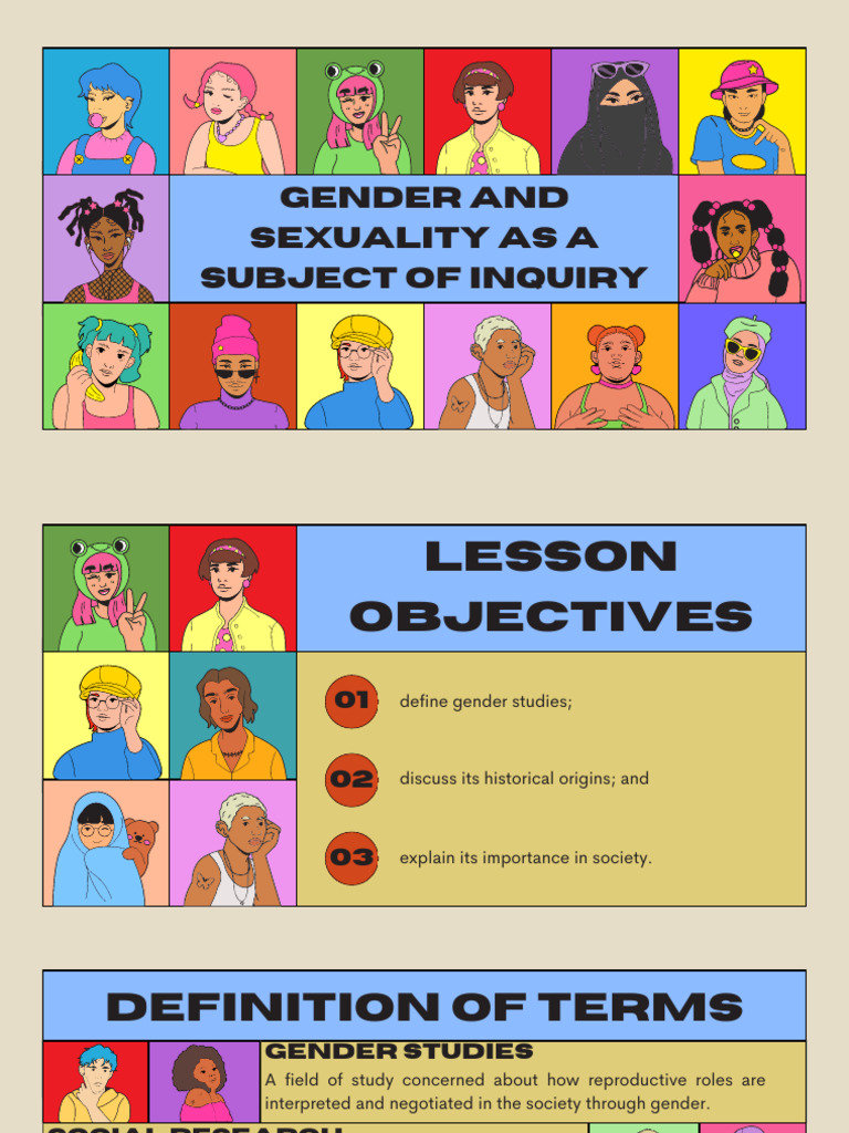 Gender and Sexuality As A Subject of Inquiry | PDF | Gender | Gender ...