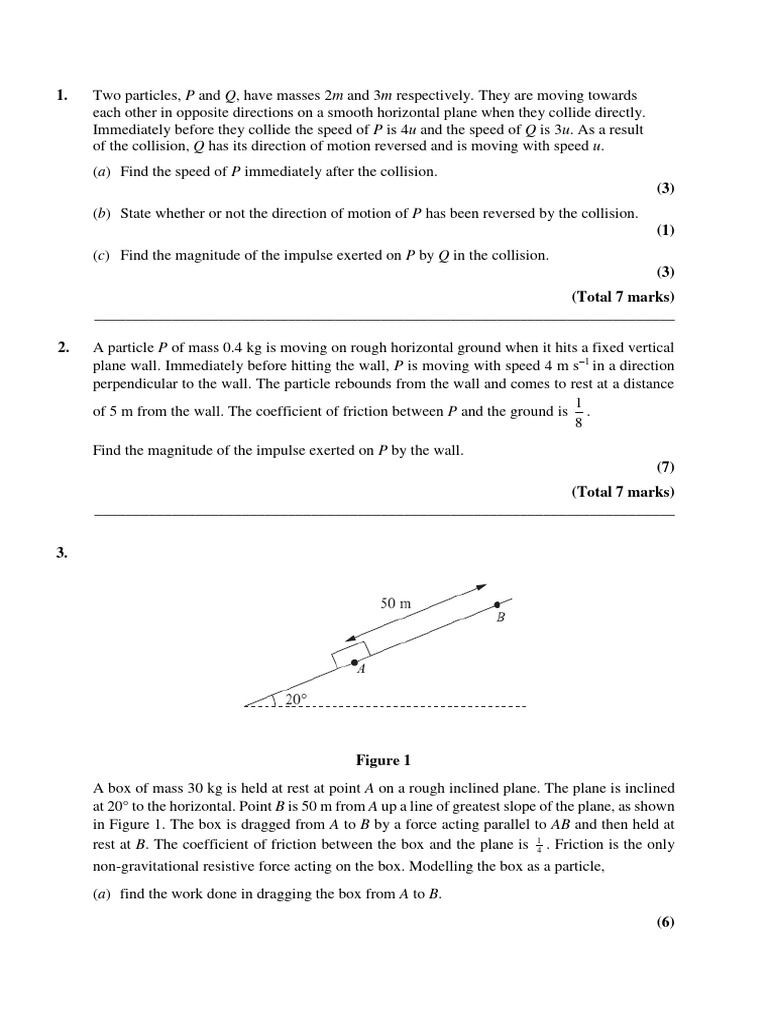 Mechanics Assessment | Download Free PDF | Collision | Force