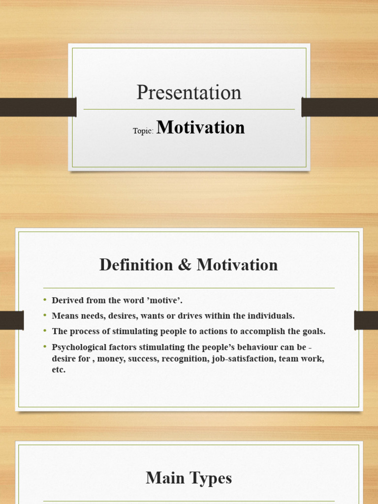 Motivation | PDF