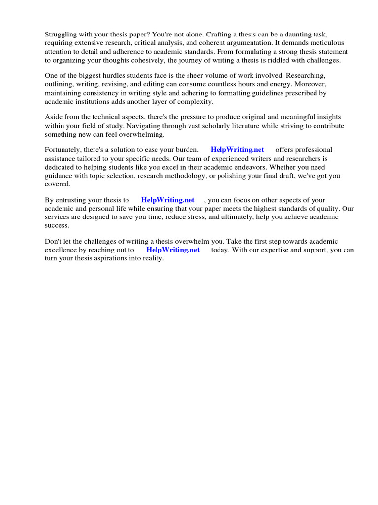 How Can I Make A Thesis Paper | PDF | Thesis | Essays