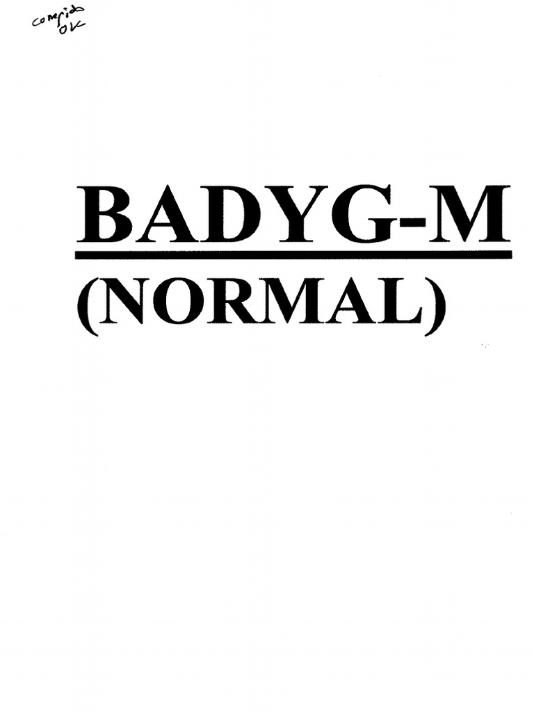 Badyg-M Normal 2 | PDF