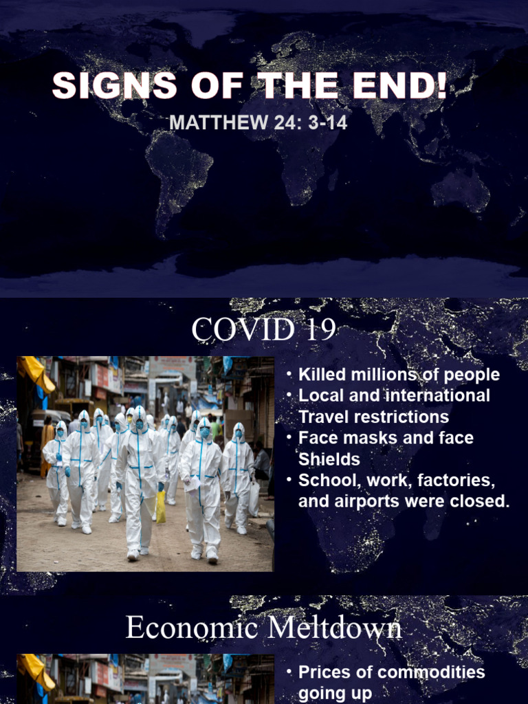 Signs of End Times | PDF | Gospel Of Matthew | Jesus