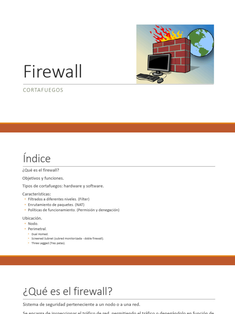 Firewall | PDF | Cortafuegos (informática) | Internet