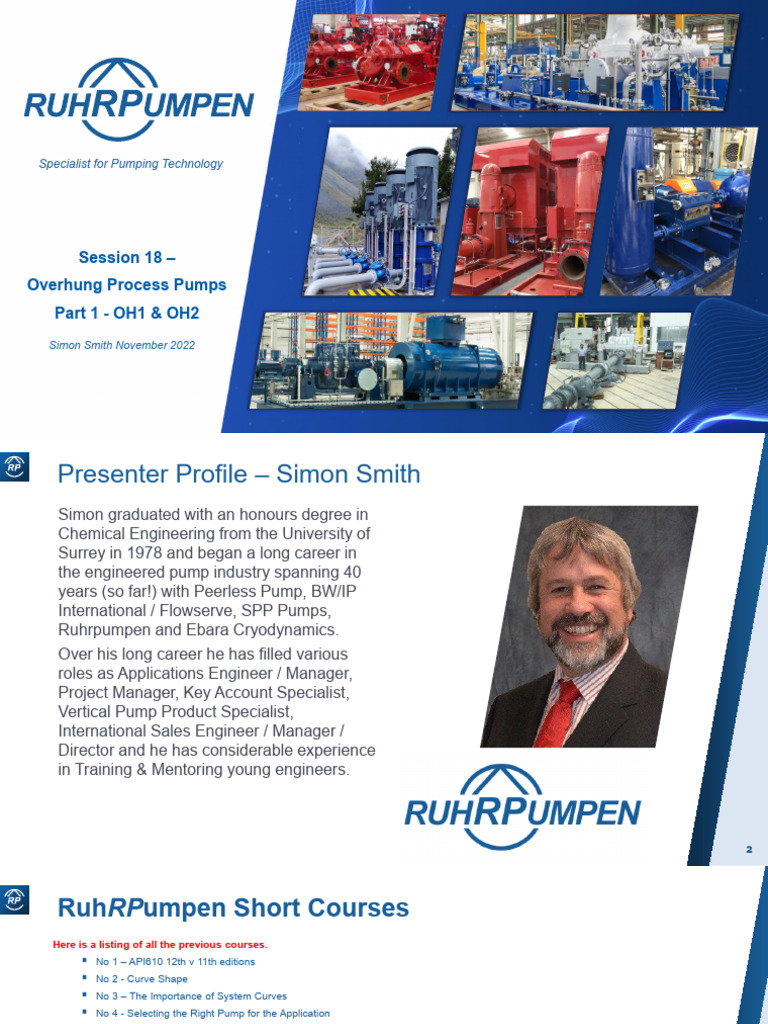 Pump Application Overhung Pumps Oh1 And 2 Pdf