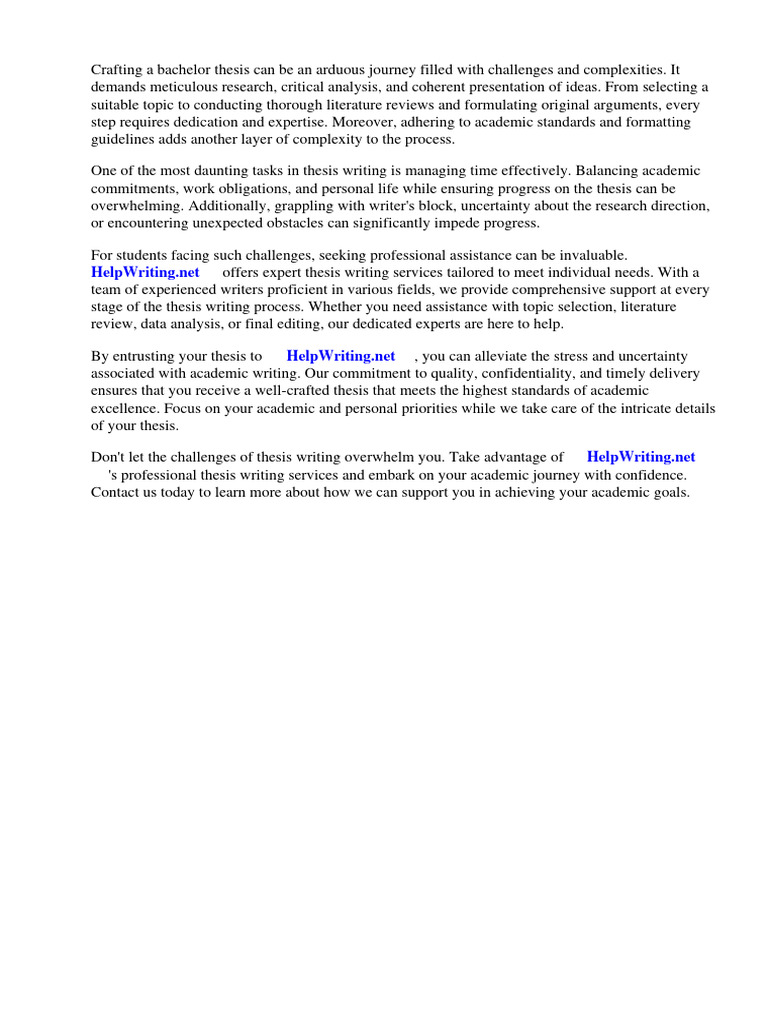 Expert Thesis Writing Support Services | PDF