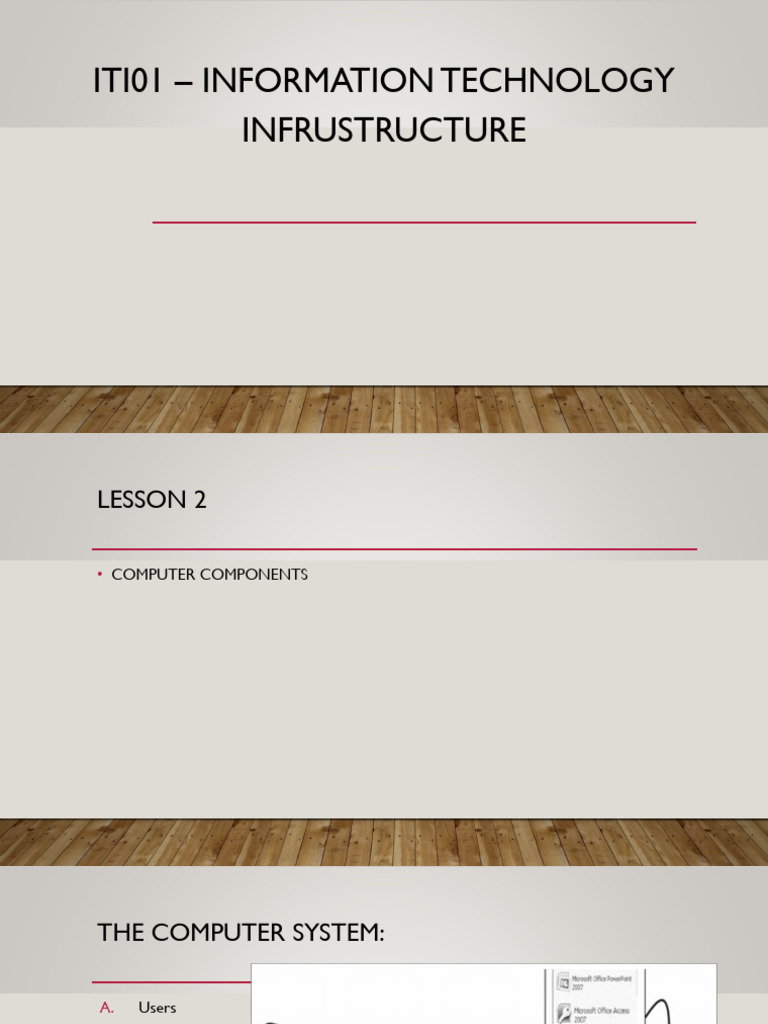Lesson 2 Components of Computer Systsem | PDF | Computer Keyboard | Computer Monitor