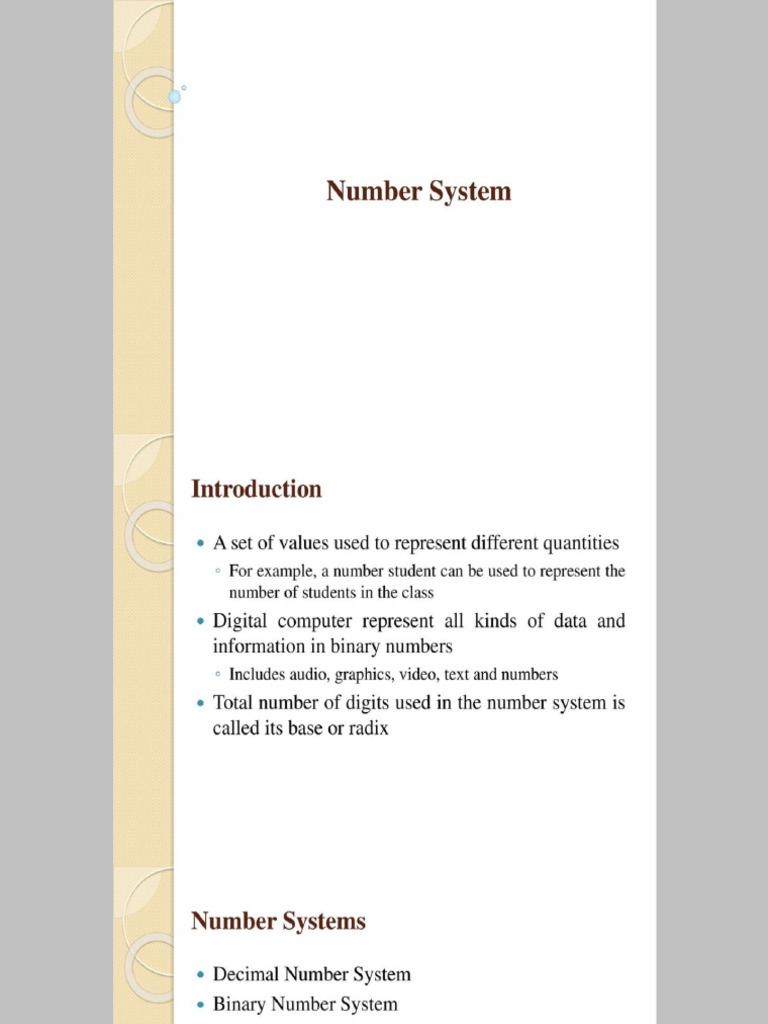 Number System Student | PDF