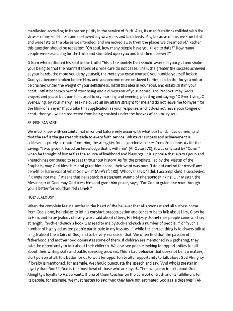 Manifested According To Its Sacred Purity in The Service of Faith | PDF