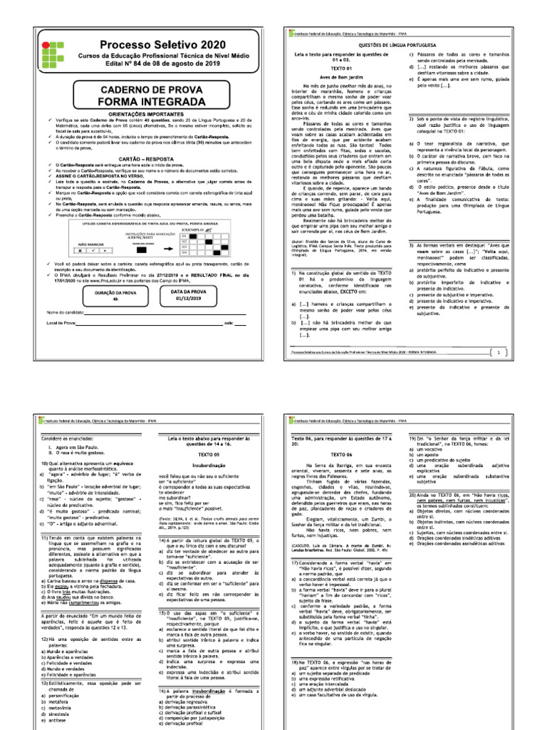 Ifma 2020 Impar | PDF