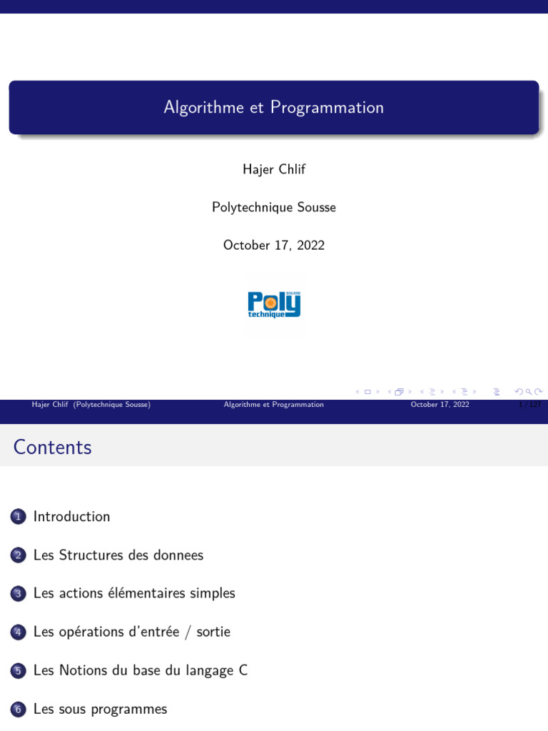 Cours Algorithme | PDF