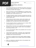 Direct and Inverse Proportion - Worksheet | PDF