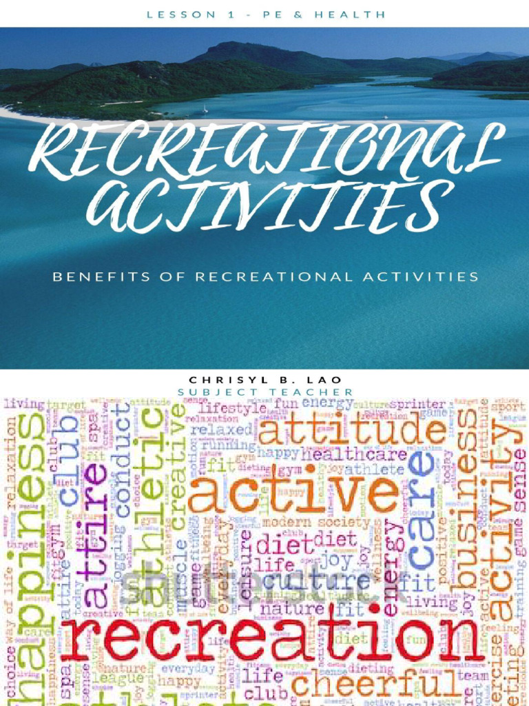 Lesson-1-Recreational-Activities | PDF | Recreation | Camping