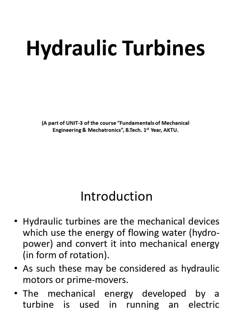 Turbines | PDF