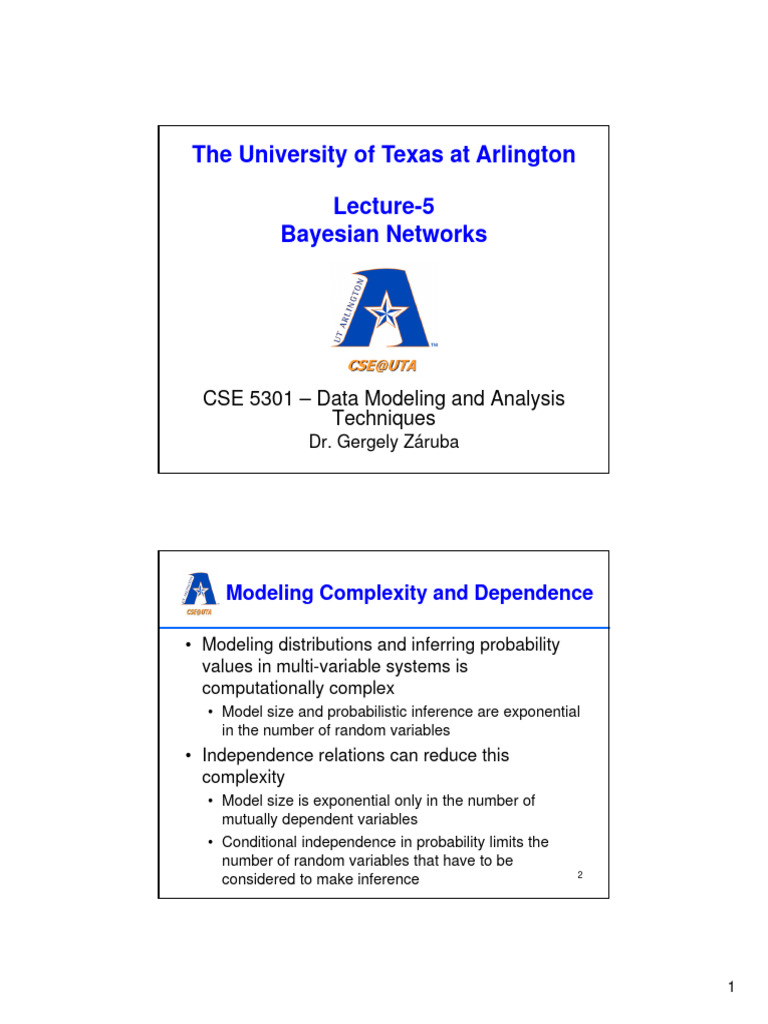 Lecture 5 Bayesian Networks | PDF | Bayesian Network | Probability ...