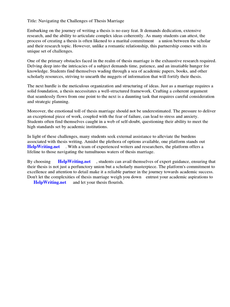 Thesis Marriage Pdf Marriage Same Sex Marriage