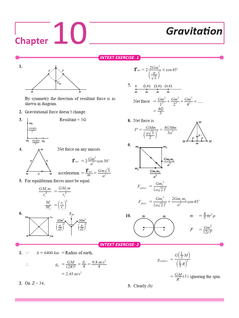 Gravitation S | PDF | Force | Classical Mechanics