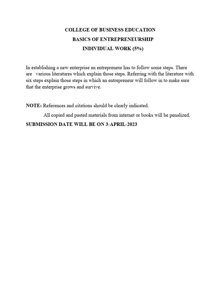 Individual Work Sept Bat 04204 | PDF | Business