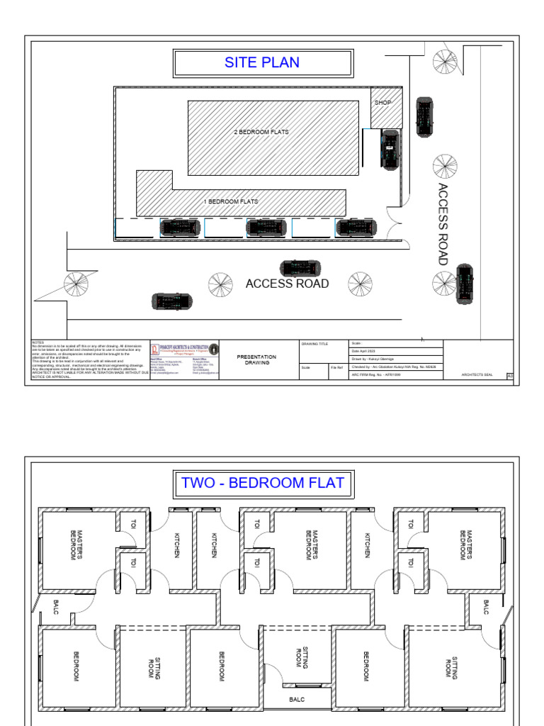 Site Plan: Presentation Drawing | PDF | Engineering | Drawing