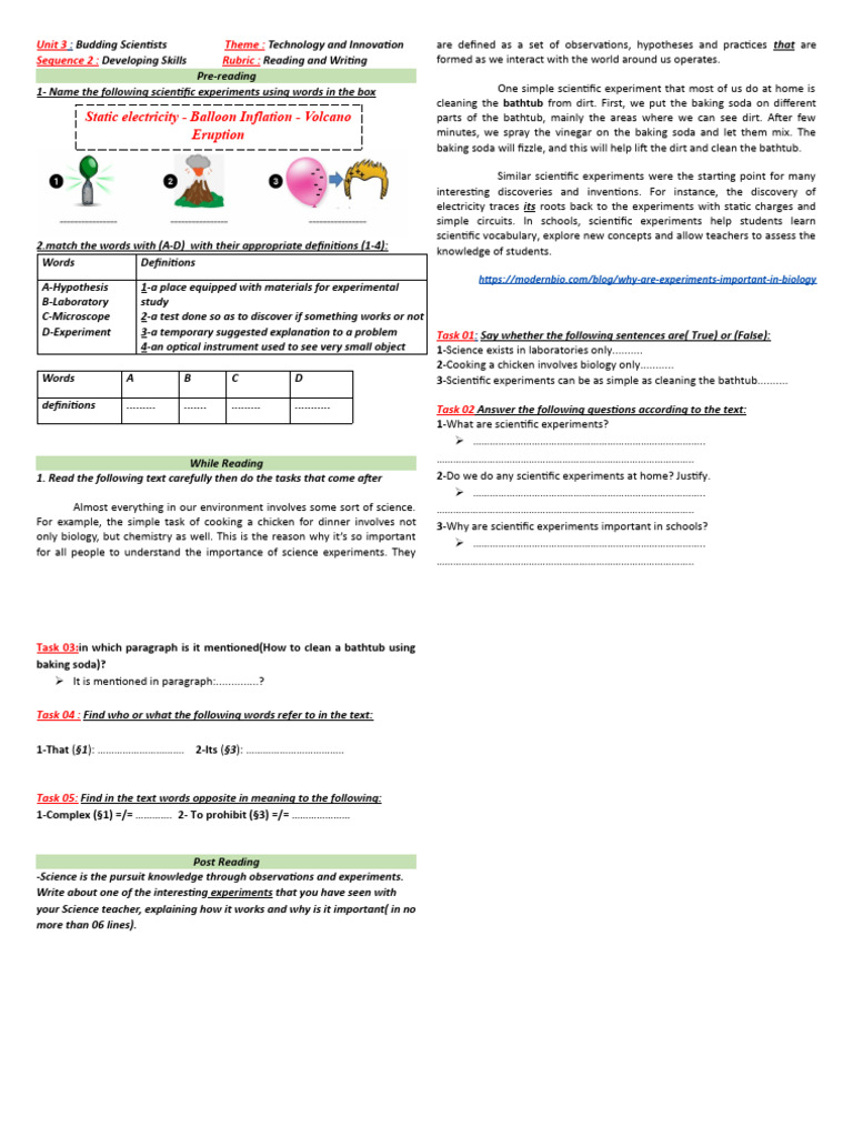 Worksheet Capes (2 As) | PDF | Experiment | Electricity