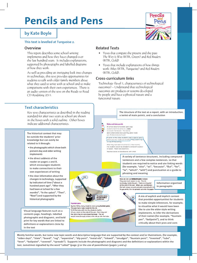 Pencils and Pens TSM Purple | PDF | Language Arts & Discipline ...