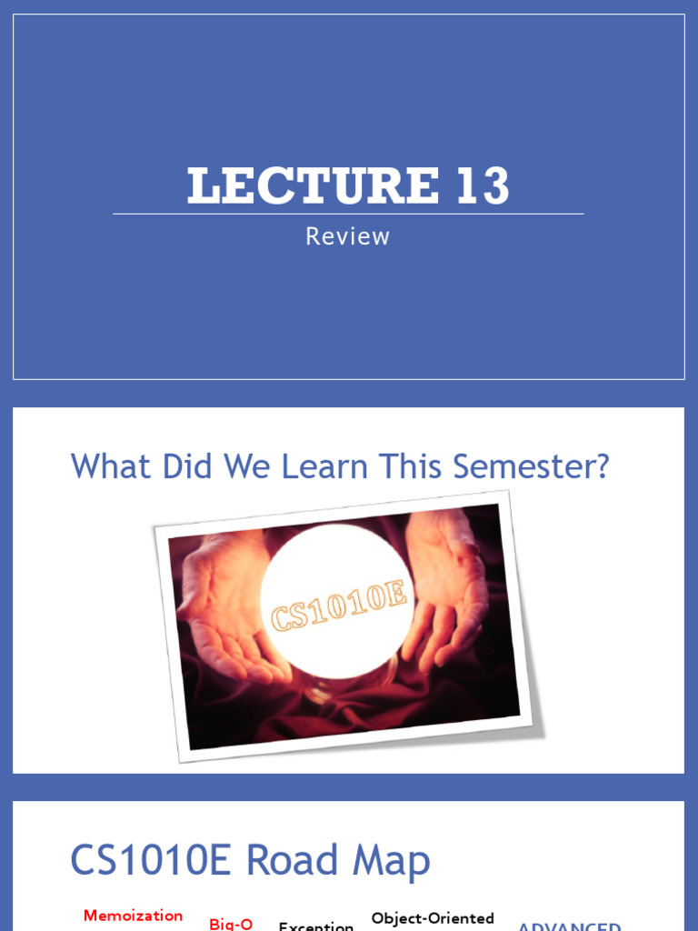 Lec13 Review Pdf Method Computer Programming Class Computer Programming