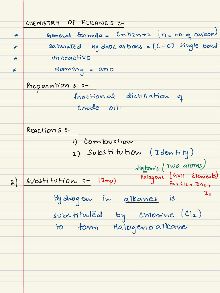 Alkanes and Alkenes | PDF