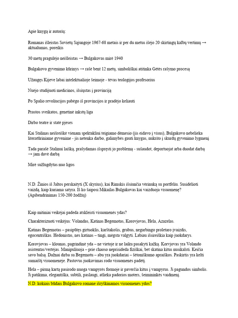 Meistras Ir Margarita | PDF