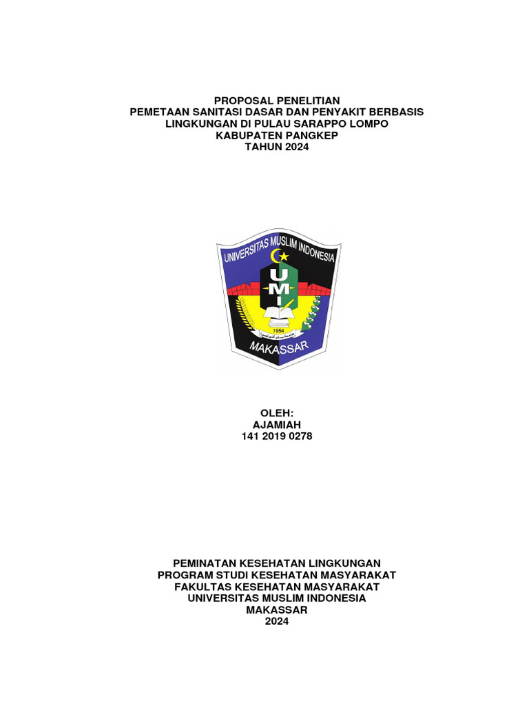 Pemetaan Sanitasi Pulau Sarappo Lompo | PDF | Sains & Matematika