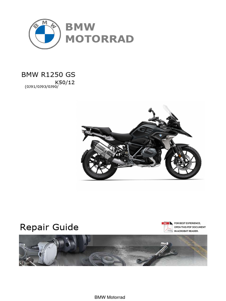 BMW R1250 GS K50 12 Service Manual - Cópia | PDF | Engines | Car