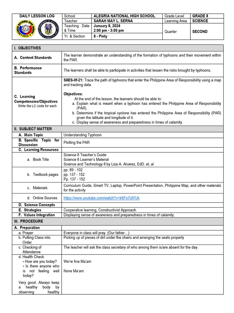 Plotting The PAR - DLP | PDF | Tropical Cyclones | Latitude