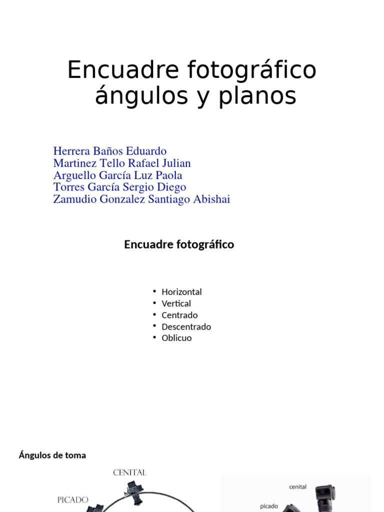 Encuadre y Ángulos en Fotografía | PDF | Color | Imagen
