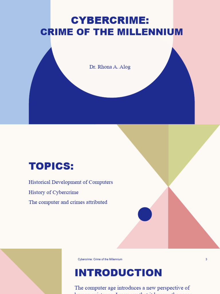 Cybercrime PPT-1 | PDF | Cybercrime | Internet